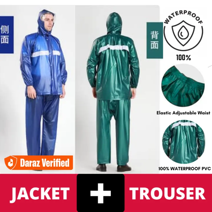 PVC Rain suit guaranteed water proof waist upto 36 inches maximum ...