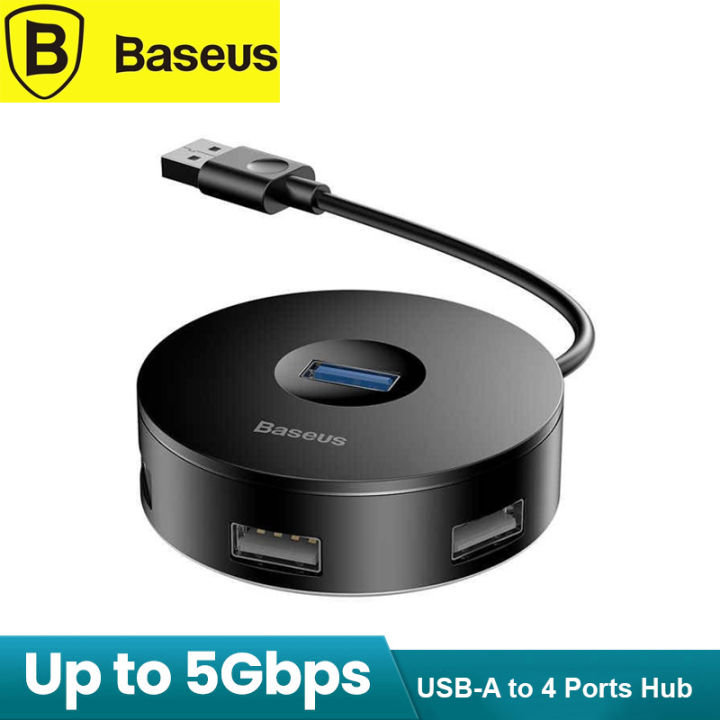 Baseus USB HUB 3.0 adapter - 4 Port USB Hub with 1 USB 3.0 Port, 3 USB ...