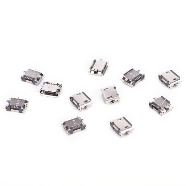 10pcs Micro USB 5pin B type Female Connector For Connector 5 pin ...