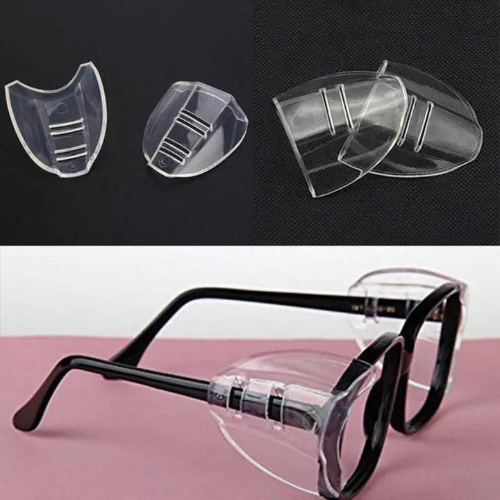 Durable Clear Flexible Safety Glasses Side Shields Eye Protection ...