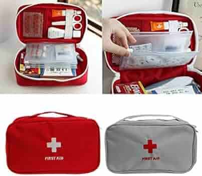 Mini First Aid Kit Bag Empty Travel Pills Organizer Storage Box for ...