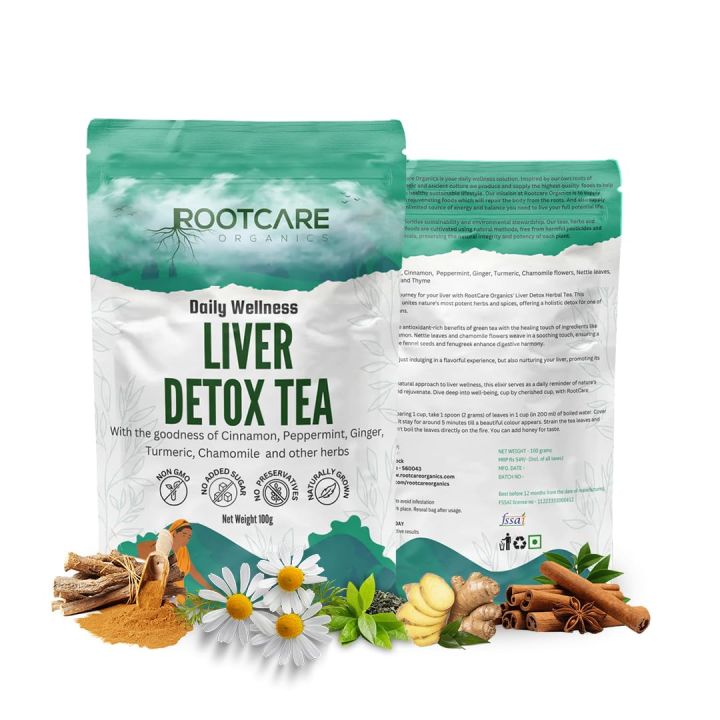 Root care Organics Fatty Liver Detox Ayurvedic Tea with Cinnamon ...