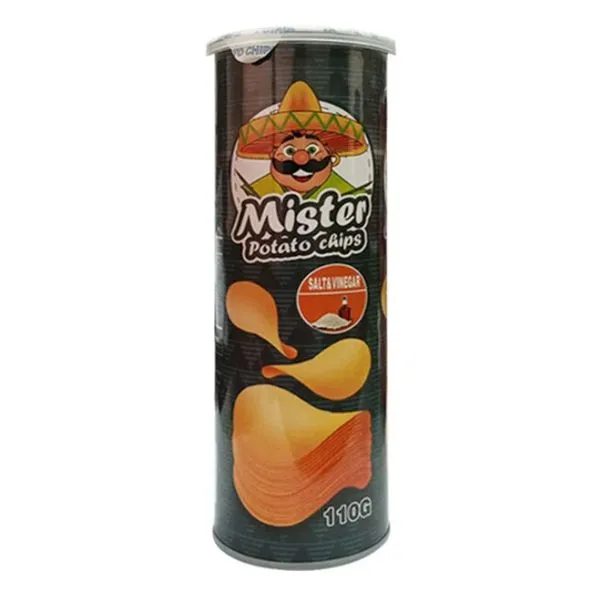 Mister Potato Chips Salt & Vinegar – 110g | Sharp Tangy Flavour | Zesty ...
