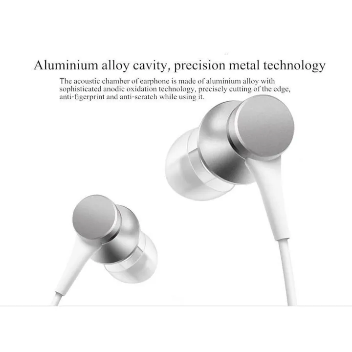 Original Xiaomi Mi Earphone Piston Basic In-Ear Stereo Eaphone with Mic ...