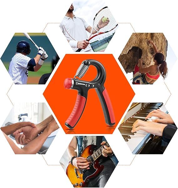 Adjustable Hand Gripper – 10kg to 60kg Resistance | Hand Grip ...
