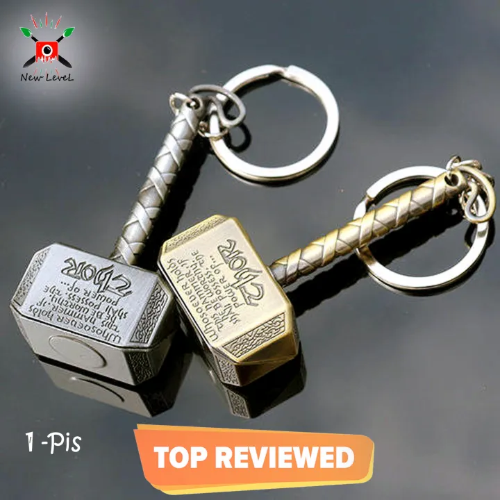 Thor Hammer Keychain Avengers Keychain Hammer Key Ring keychains for ...