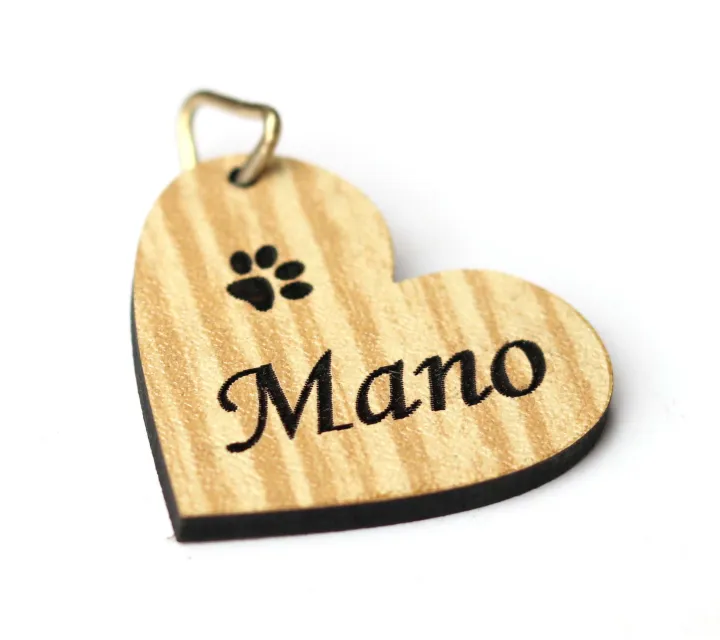 Customize Personal Tag Id For Cat & Dogs Heart Shape Tag | Daraz.pk