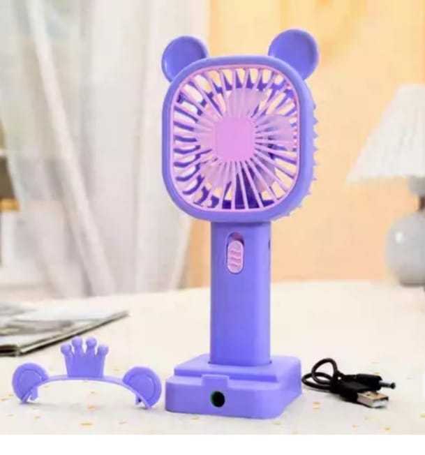 Cute mini fan for school Portable USB Handheld Fan One-speed Strong ...
