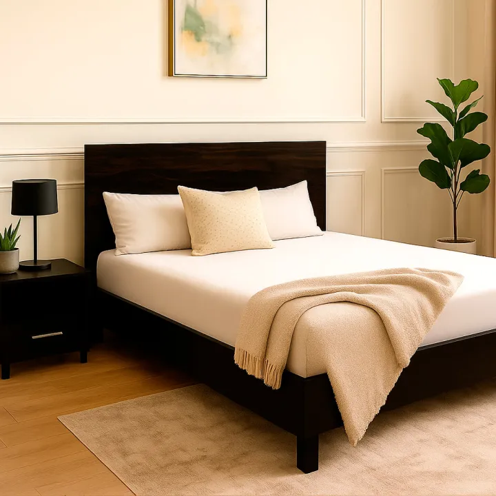 Franklin Bed with two Side Tables | Daraz.pk