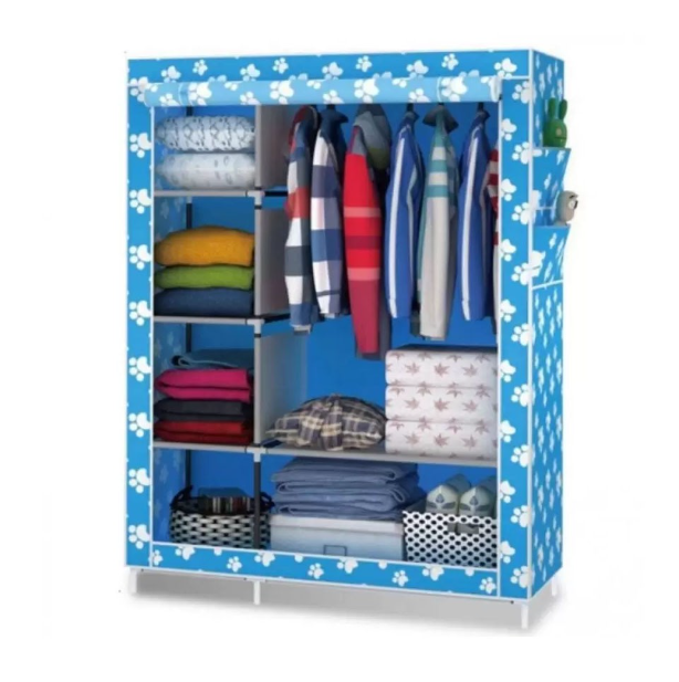 NT-105 Storage Wardrobe Foldable and Movable Cloth/Fabric Wardrobe ...