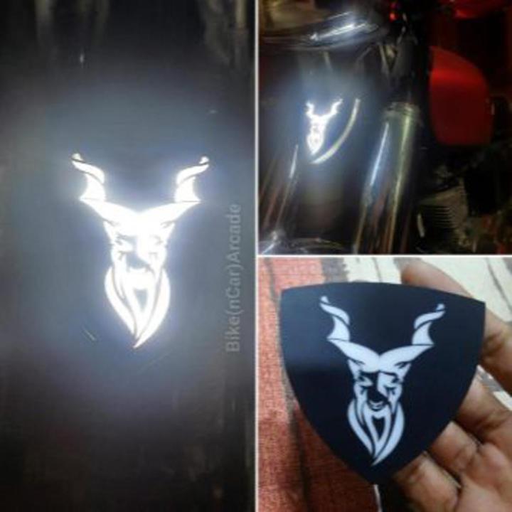 MARKHOR led front monogram led light for all bikes with nut bolts ...