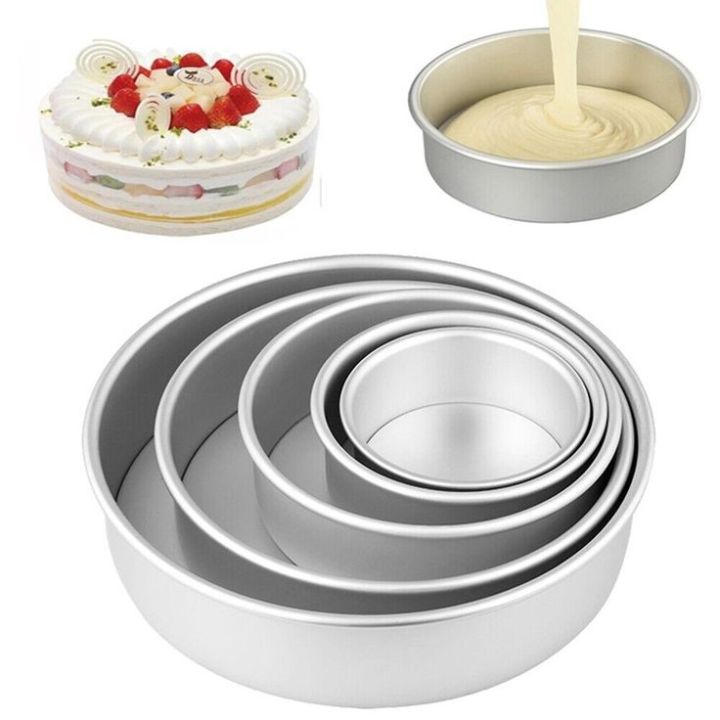 Round Cake Baking Mold Galvanized Steel (4X4-8X4 All Sizes) | Daraz.pk