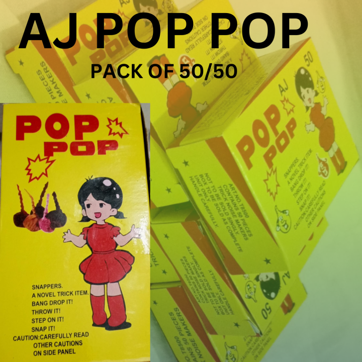 AJ Pop Pop Snappers and Crackers Pack of 50 boxes with almost 50 ...