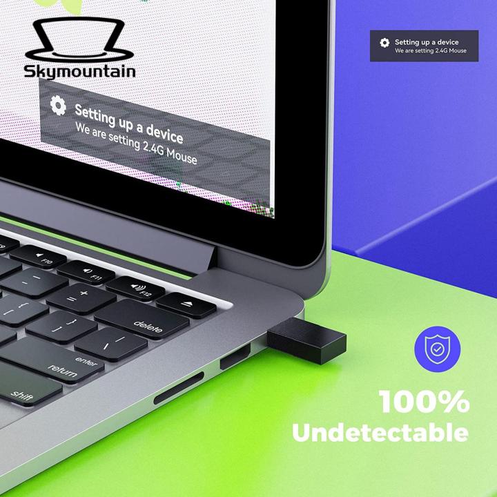 Skymountain USB Mouse Jiggler Drive Free Portable Wireless Mouse ...