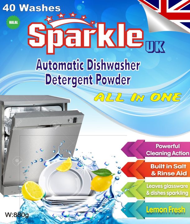 Sparkle UK All in One (imported) Automatic Dishwasher Tablets Detergent ...