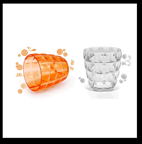 Original Acrylic Drinking Water Glass Beautiful Design | Daraz.pk
