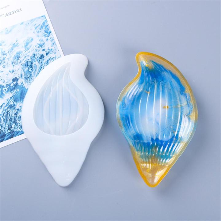 DIY Conch Shell Resin Mold Storage Box Case Making Resin Mould, Conch ...