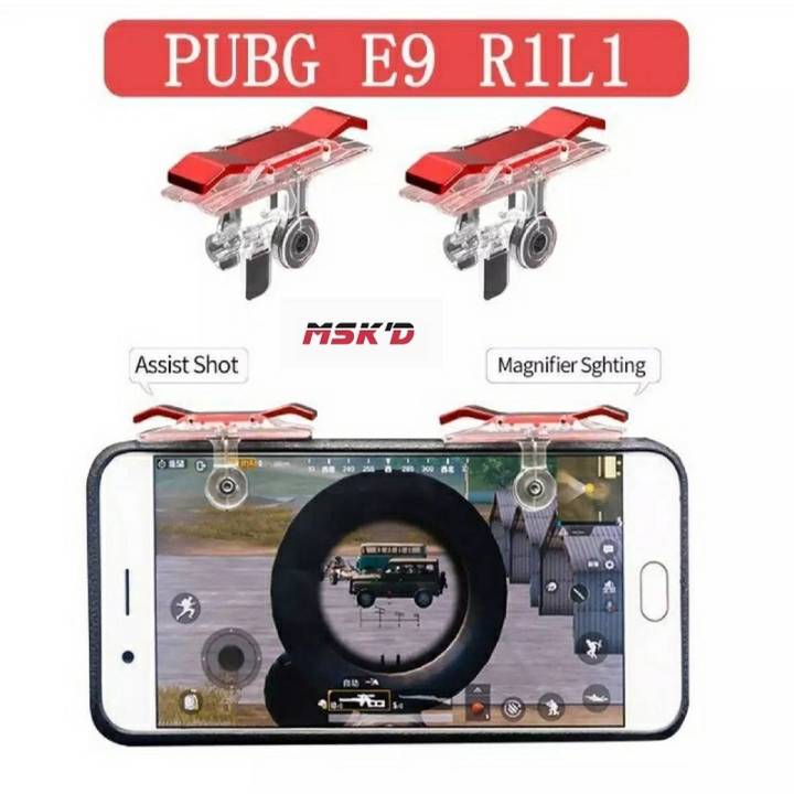 E9 Mobile Phone Game Fire Button Controller and Joystick Survival Game ...
