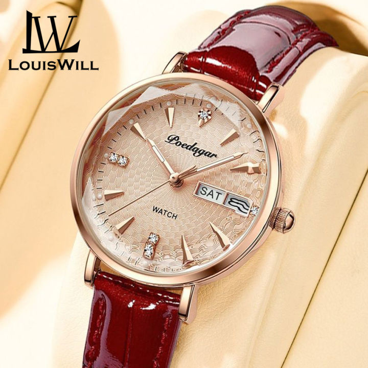 LouisWill Women Watches Diamond Casuals Retro Stainless Steel Strap ...