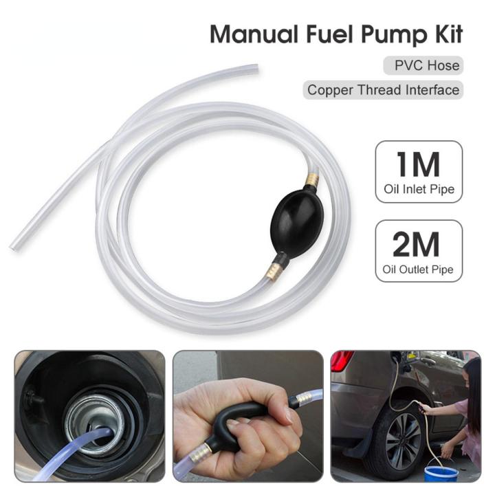 Water Oil Transfer Pump Petrol Diesel Liquid Manual Pump Syphon Fuel ...