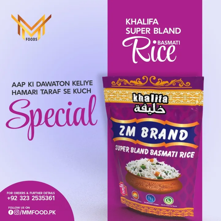 Premium Khalifa ZM Brand Super Blend 5KG Basmati Rice: The Ultimate ...