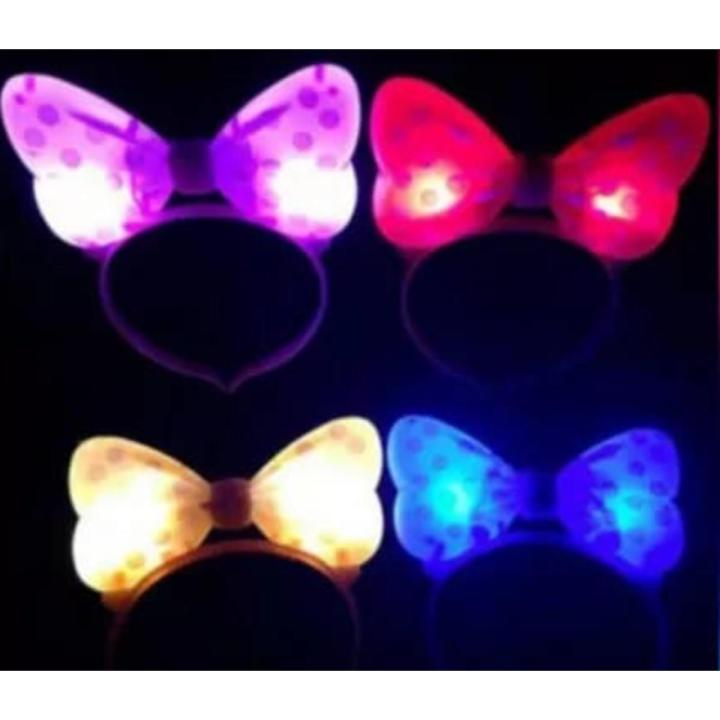 Light Up Bow Ties GIRL LED Flashing Blinking | Daraz.pk