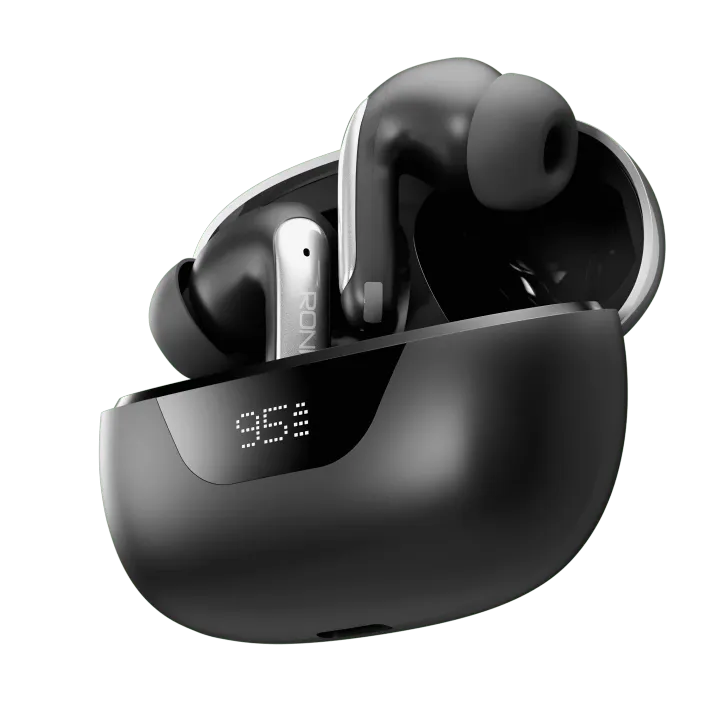 Ronin R-7010 Earbuds with ANC & ENC, High-Definition Sound, 14 Hours ...