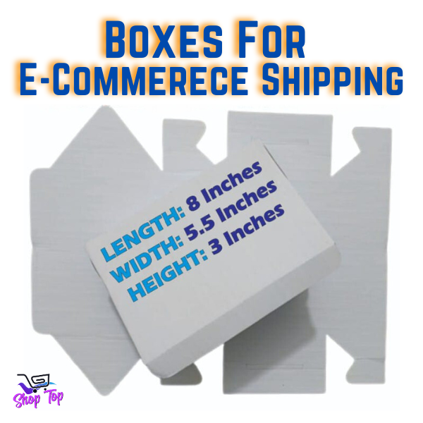 3-PLY White Hard Card Ecommerece Packing Boxes Size In Inches (8x5.5x3 ...