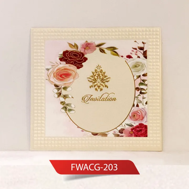 Flower Invitation Wedding Shadi Card | Daraz.pk