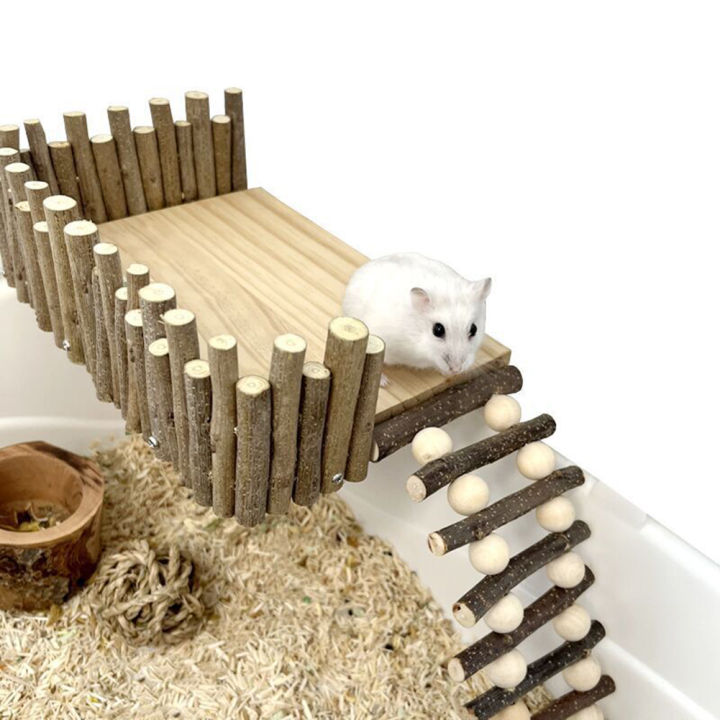 LP Natural Wooden Hamster Climbing Toys Exercise Activity Climbing ...