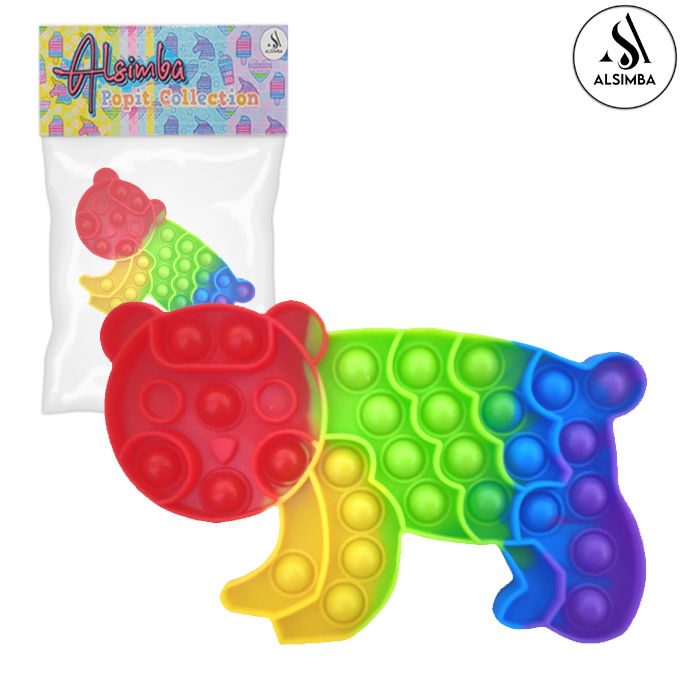 Alsimba Push Popit Bubble Silicone Toy for Kids - Approx. 7 inches ...