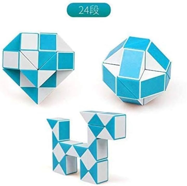 Snake puzzle snake Cube Pieces 24 Blocks Magic Cubes Mini Plastic Twist ...
