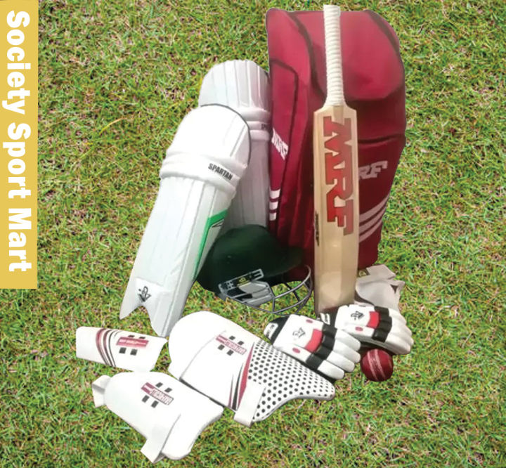 MRF Hard Ball Cricket Kit for (up to 18 years old) Youngsters - Set of ...