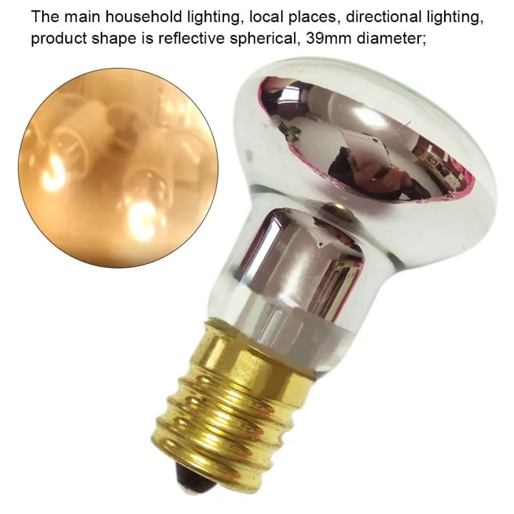 Mini Tungsten R39 E17 110V-120V Heat Resistant Salt Bulb Filament Oven ...