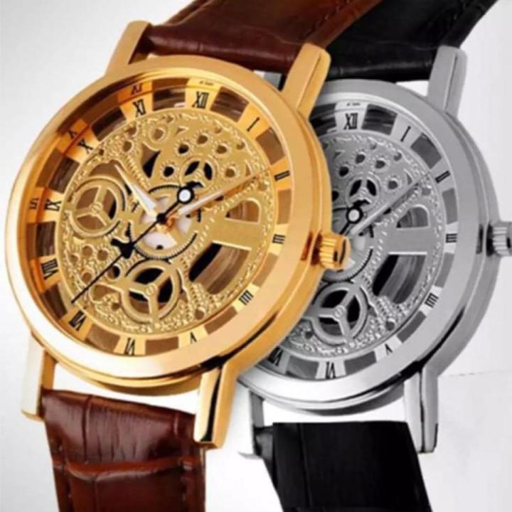AlRashid Shopping Store Double Sided Glass Transparent Skeleton Gold ...