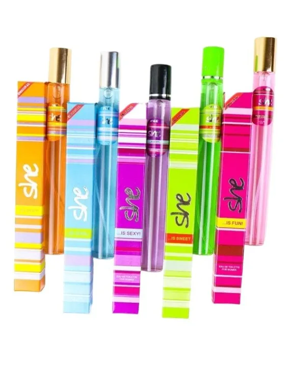 PACK OF 5 SHE Pen Pocket Perfume-35ml For women and Girls Cool ...