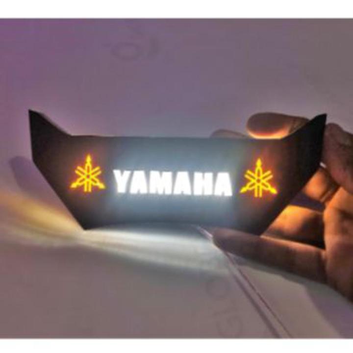 Yamaha Monogram LED White RED Logo 3D Slim Design For All Ybr Yamaha ...