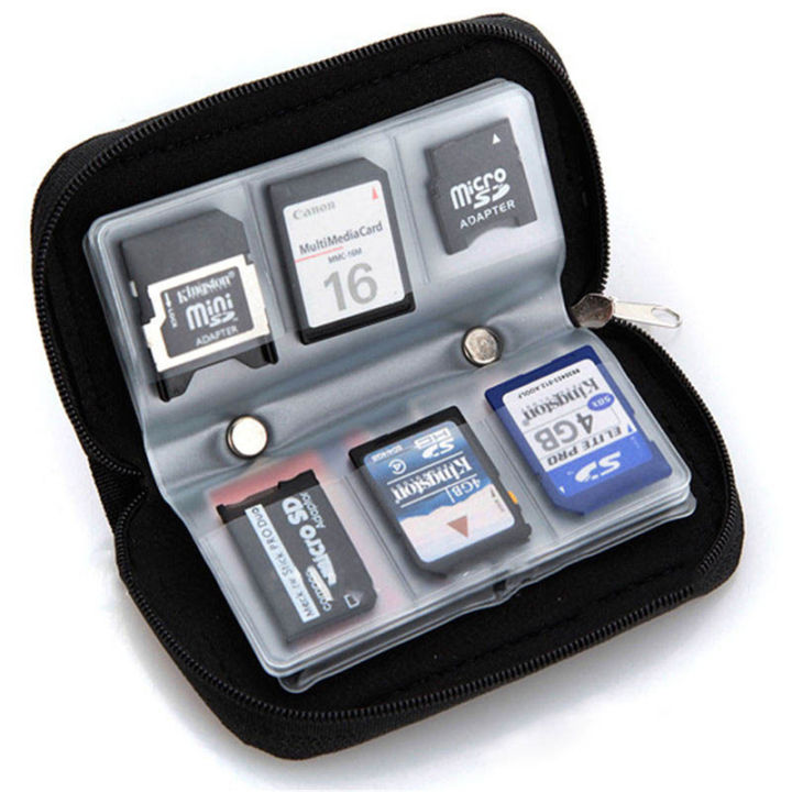 Hot SDHC MMC CF Micro SD Memory Card Storage Carrying Pouch Case Holder ...