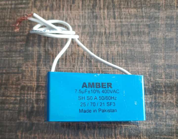 Amber 7.5 Capacitor Good Quality For Air Cooler Usage | Daraz.pk