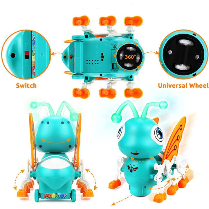 Musical Electric Singing Cute Bee Toy For Kids With Rotating Head And ...