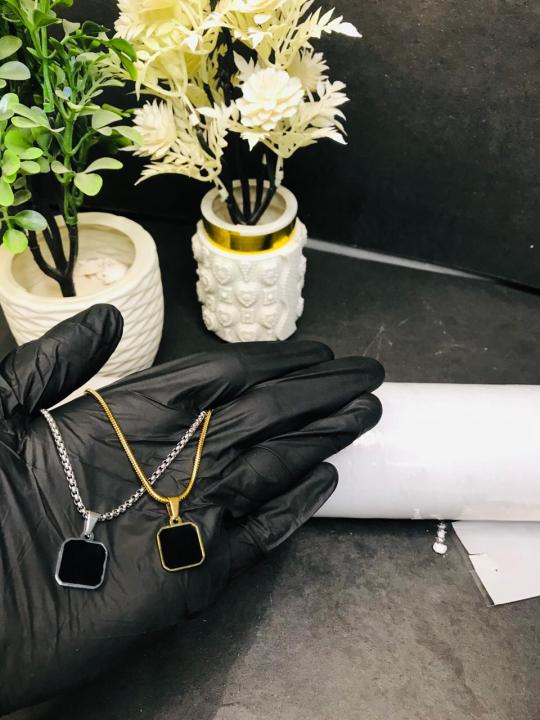 Geo Stainless Steel Neck Chains: Sleek & Trendy for All | Daraz.pk