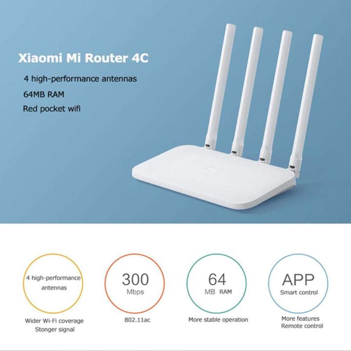 Xiaomi Router 4C router Mi 4C Global Version English set up 64MB high ...