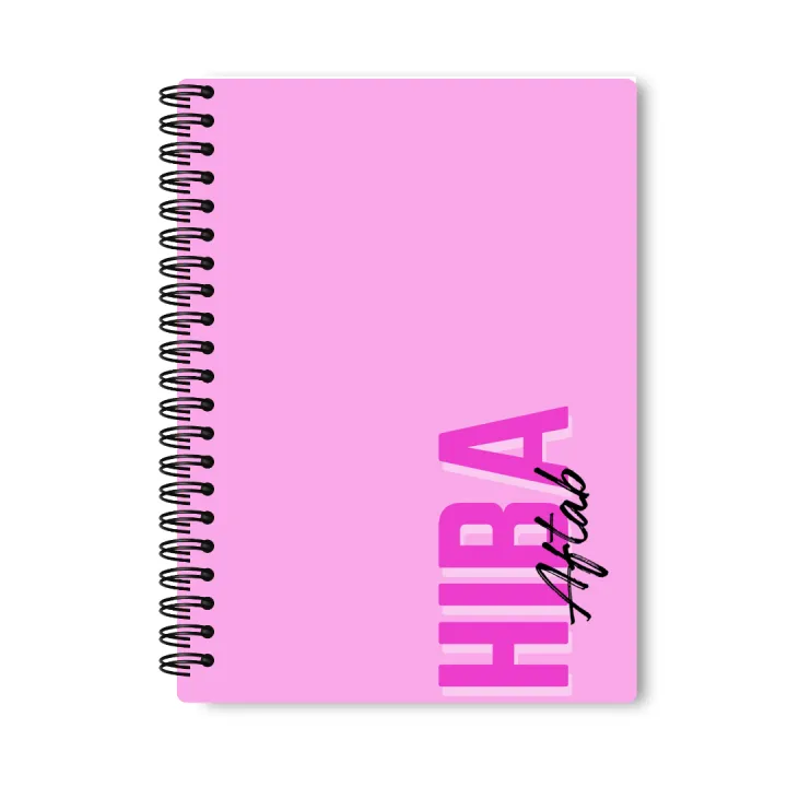 Mayfair Moments - Trendy Name Spiral Notebook | Custom A4 Size Notebook ...