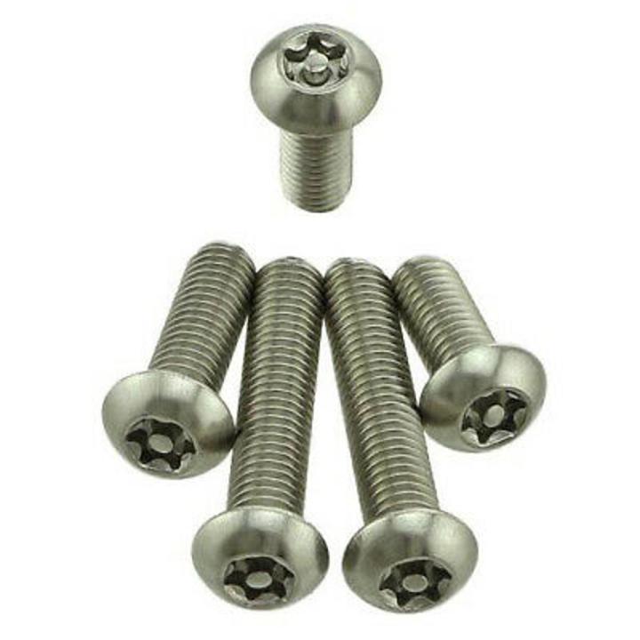 Stainless Steel SS Security Star Key Bolt Size M5x6mm (Pack of 12pcs ...