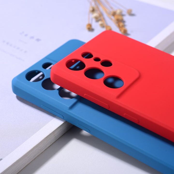 S21 Ultra Case Original Samsung Galaxy S21 Plus S21+ Soft-Touch Liquid ...