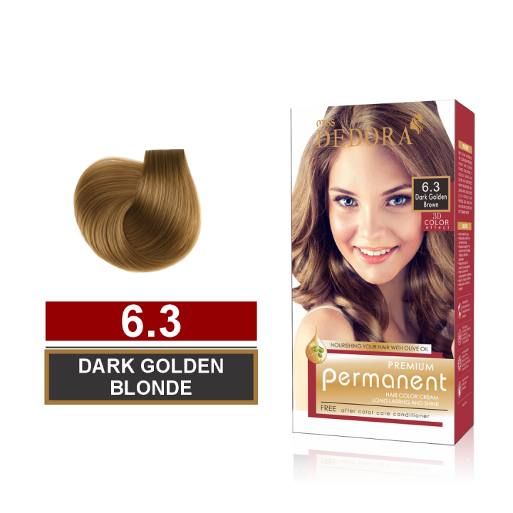 Miss Dedora Hair Color Shade 6.3 Dark Medium Blonde – Long Lasting ...