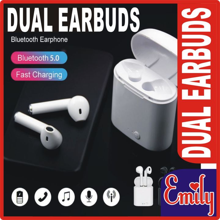 TWS Bluetooth Wireless Headset Dual Earbuds Bluetooth Wireless Headset ...
