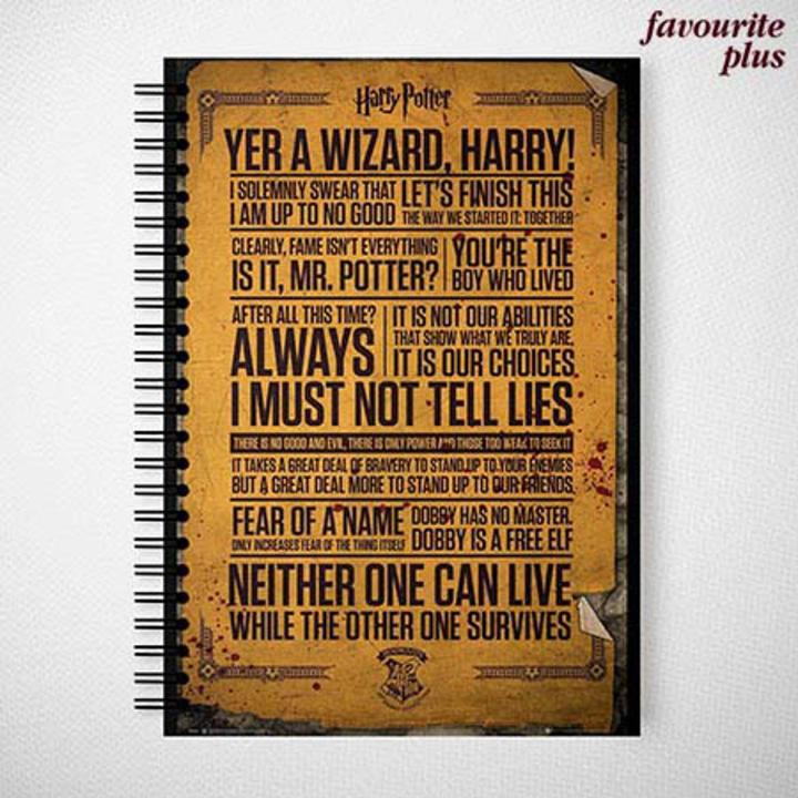 Favourite Plus Harry Potter Custom Printed A4 University Notebook ...