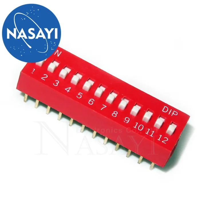 Red DIP switch DS-12 (12 bits) | Daraz.pk