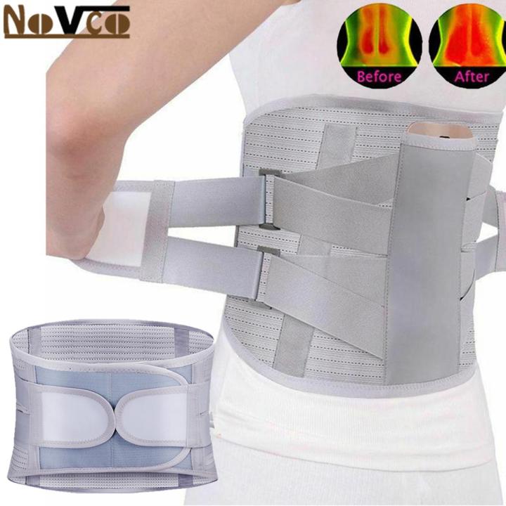 【Footprint】 Novco Self-Heating Lumbar Support Belt Back Brace Belt ...